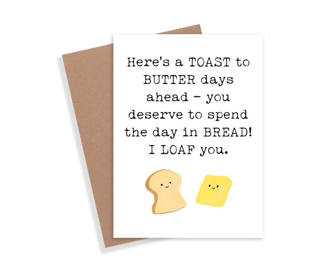 I Loaf You Card Birthday Party Card Birthday Card Birthday - Etsy