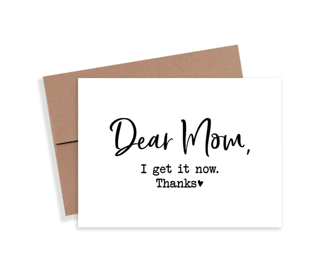 Mom Card Mother's Day Card Card for Mom Gift for Mom - Etsy