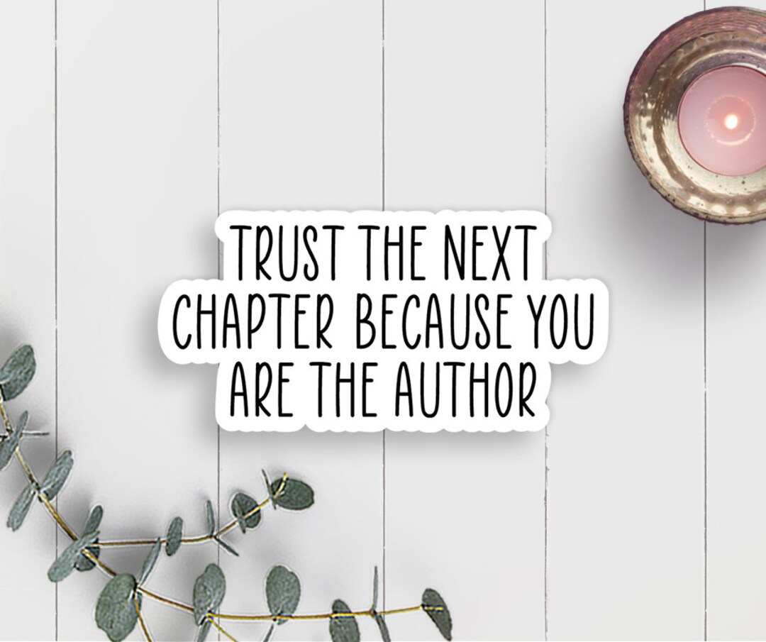 Next Chapter Sticker, Mental Health Stickers, Vinyl Sticker, Water ...