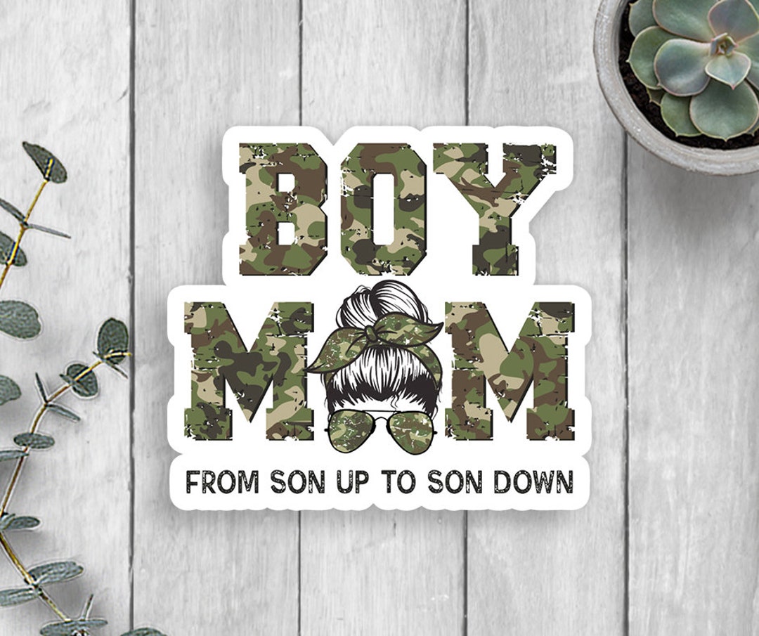 Boy Mom From Son up to Son Down Sticker, Mama Sticker, Tumbler Sticker ...