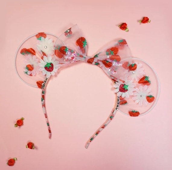 Pink Strawberry Ears | Etsy