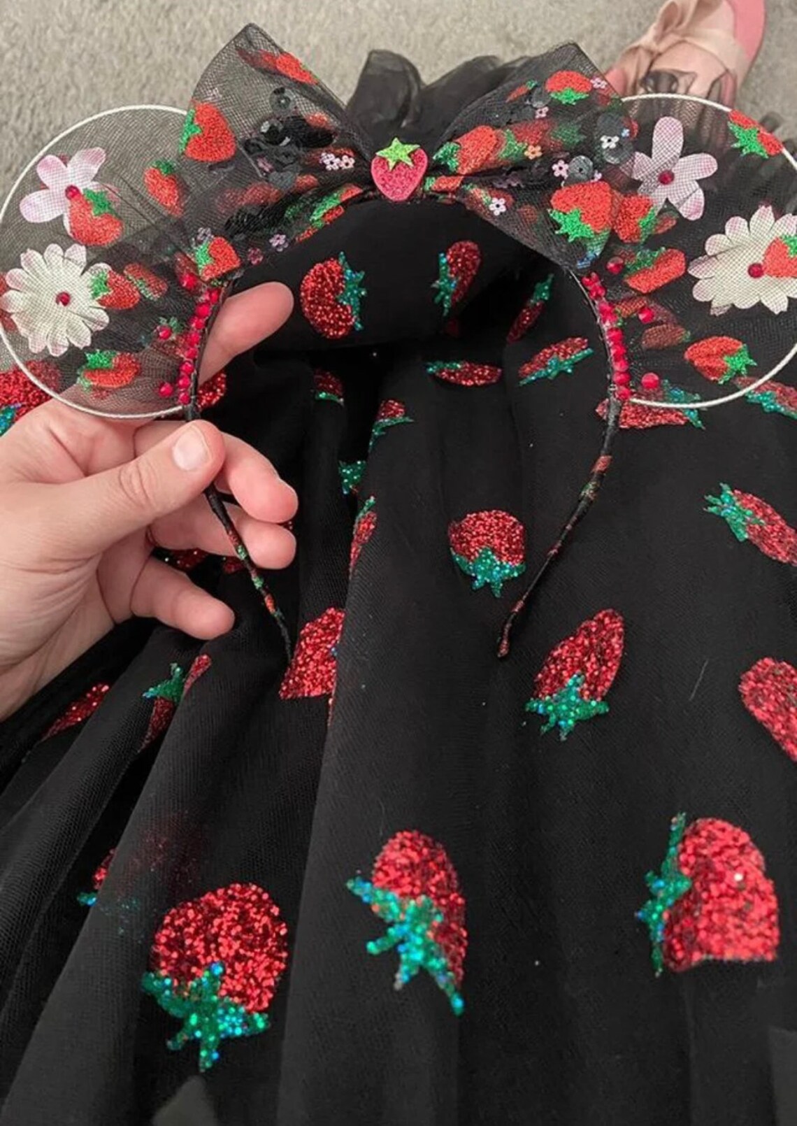 Black Strawberry Ears - Etsy