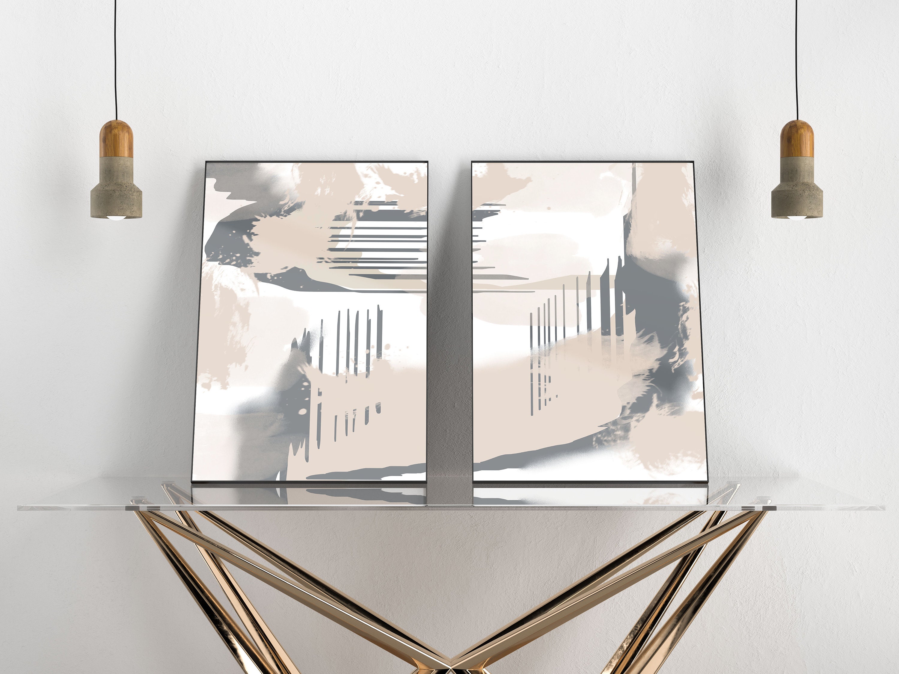 Abstract art print Trendy wall art Abstract digital download | Etsy