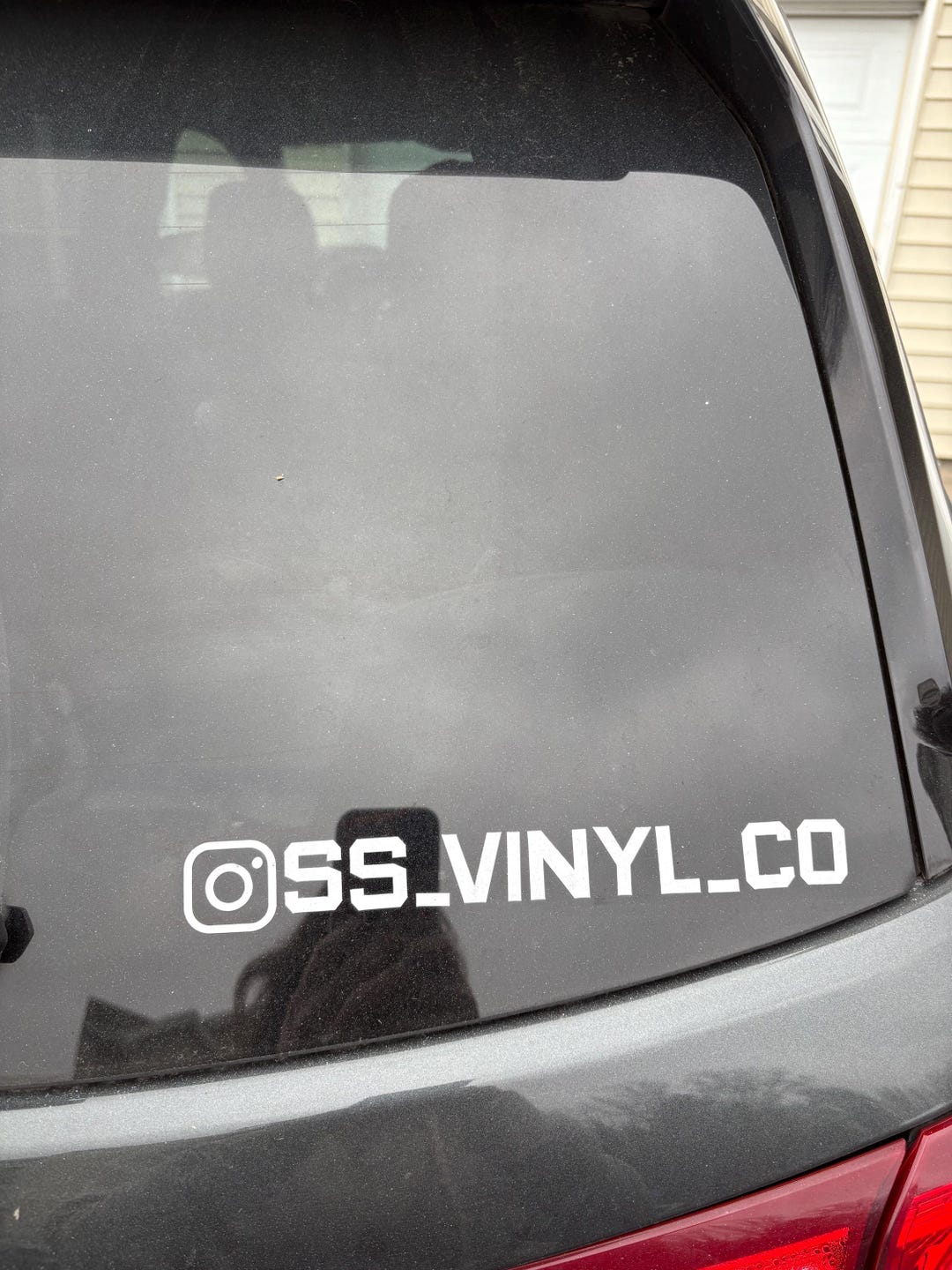 Custom Instagram Handle Car Decal: Weatherproof Vinyl Social Media Tag ...