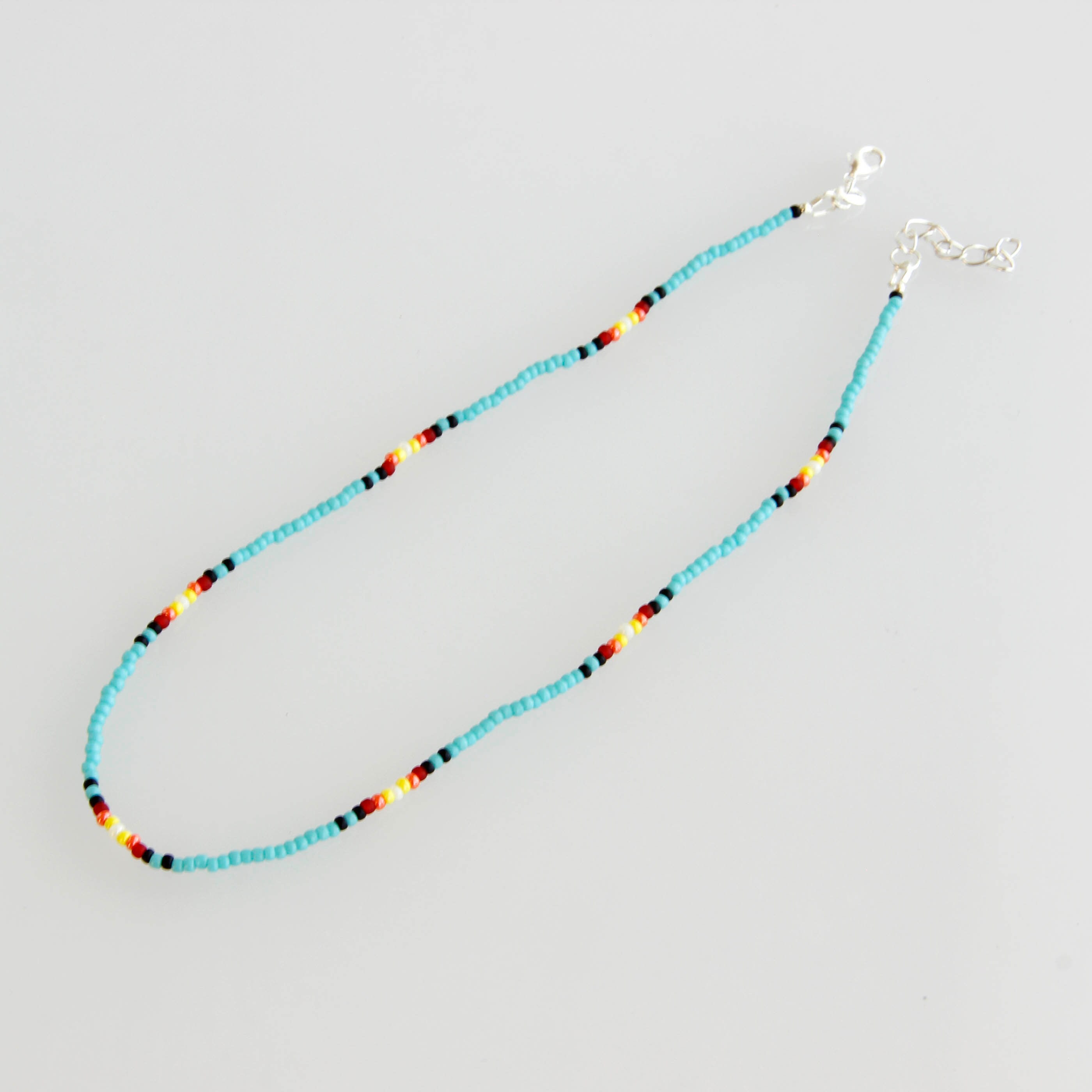 Turquoise Seed Bead Choker Native American Style Layered | Etsy