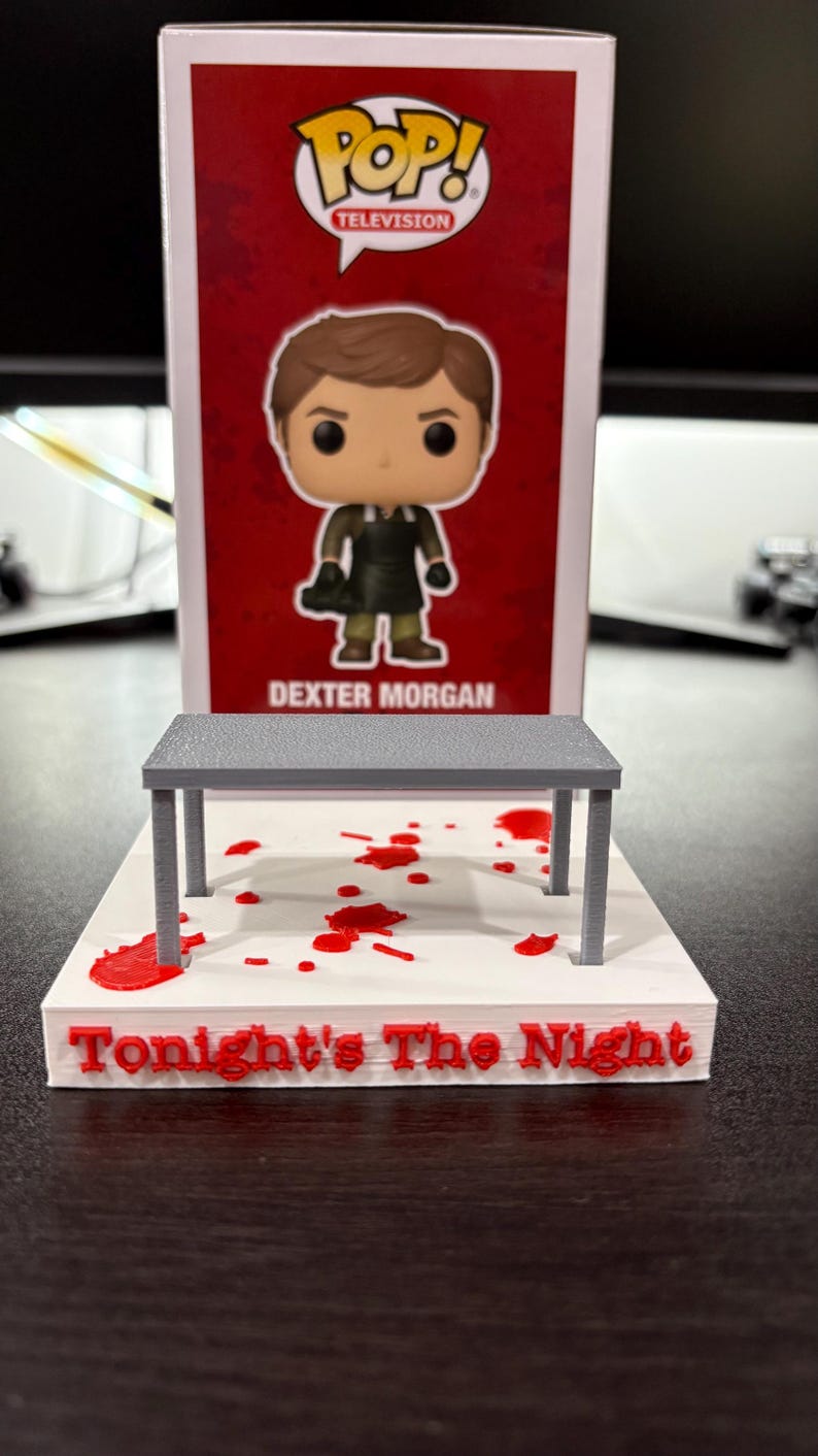 STL 3D Print File the Bay Harbor Butcher Display Stand for Dexter ...