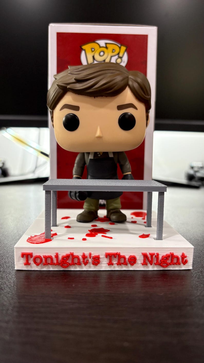 STL 3D Print File the Bay Harbor Butcher Display Stand for Dexter ...