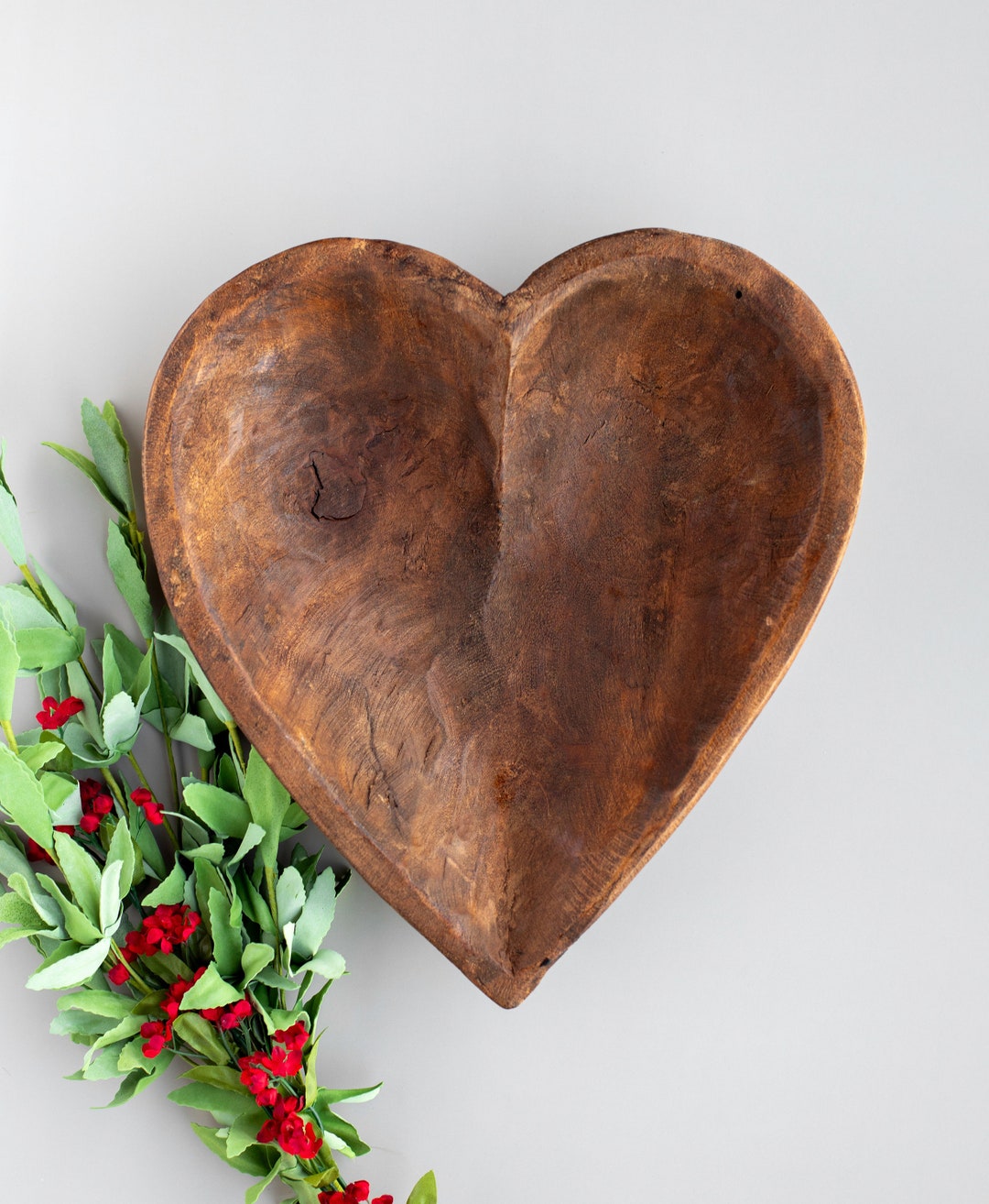 FREE SHIPPING / Giant Heart Bowl Valentines Day Dough Bowl Heart Bowl ...