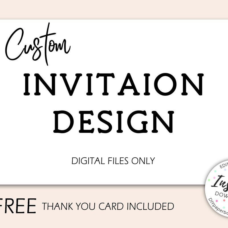 Custom Invitations - Etsy