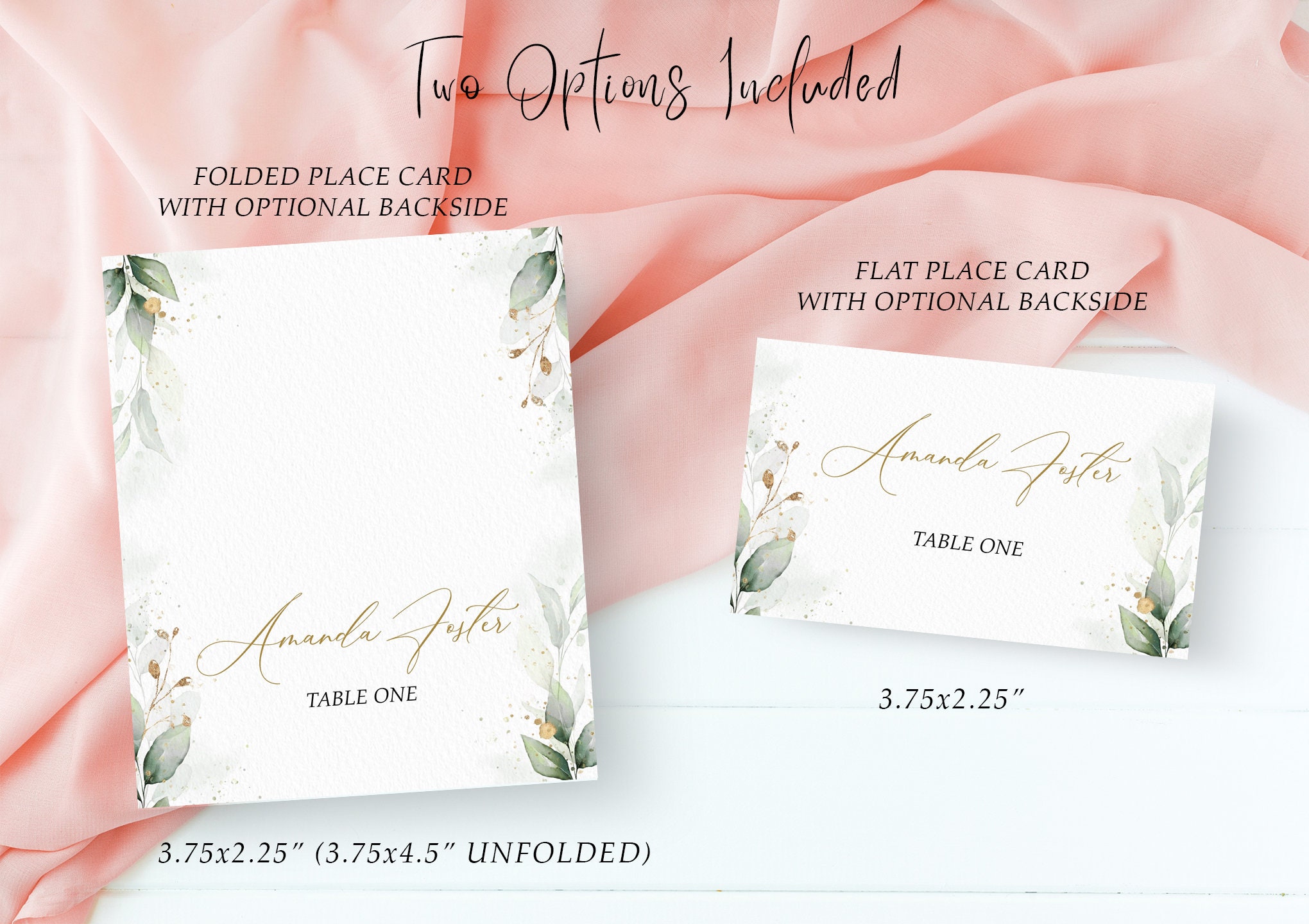 Editable Place Card Table Place Card Greenery Card Table - Etsy