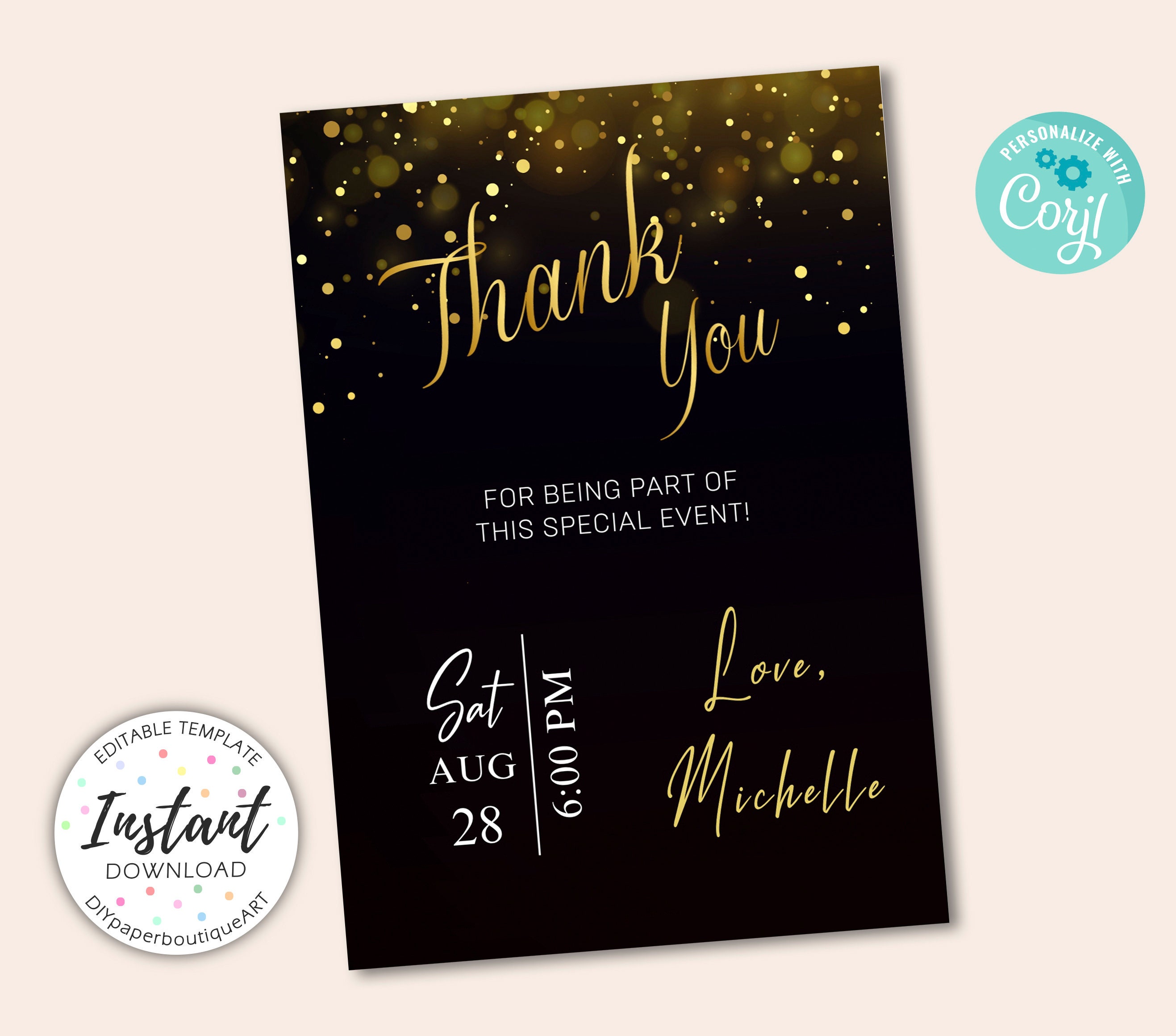 Let's Celebrate Party Invitation Online Editable Template - Etsy