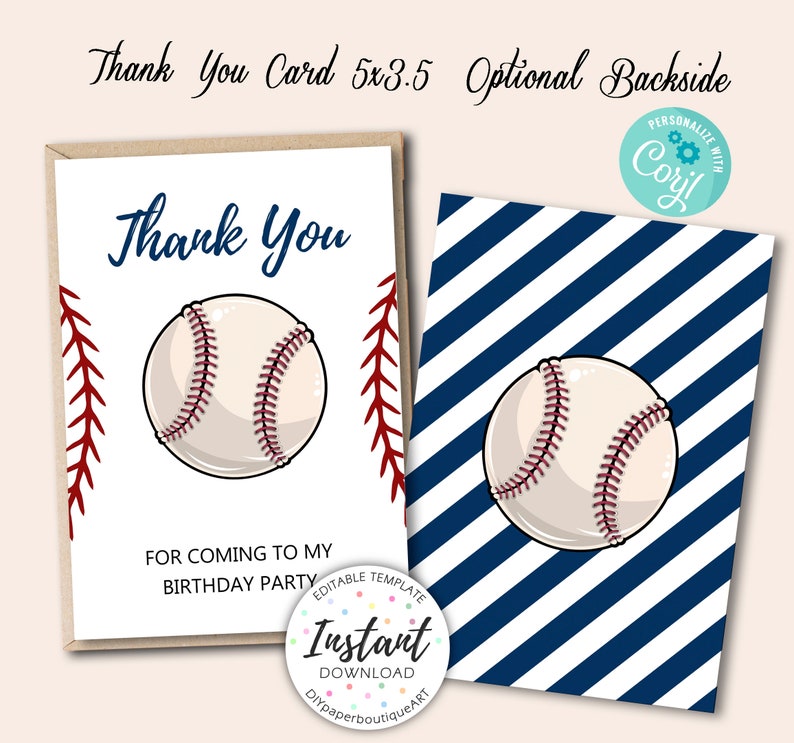 Baseball Birthday Invitation Rookie of the Year - Etsy