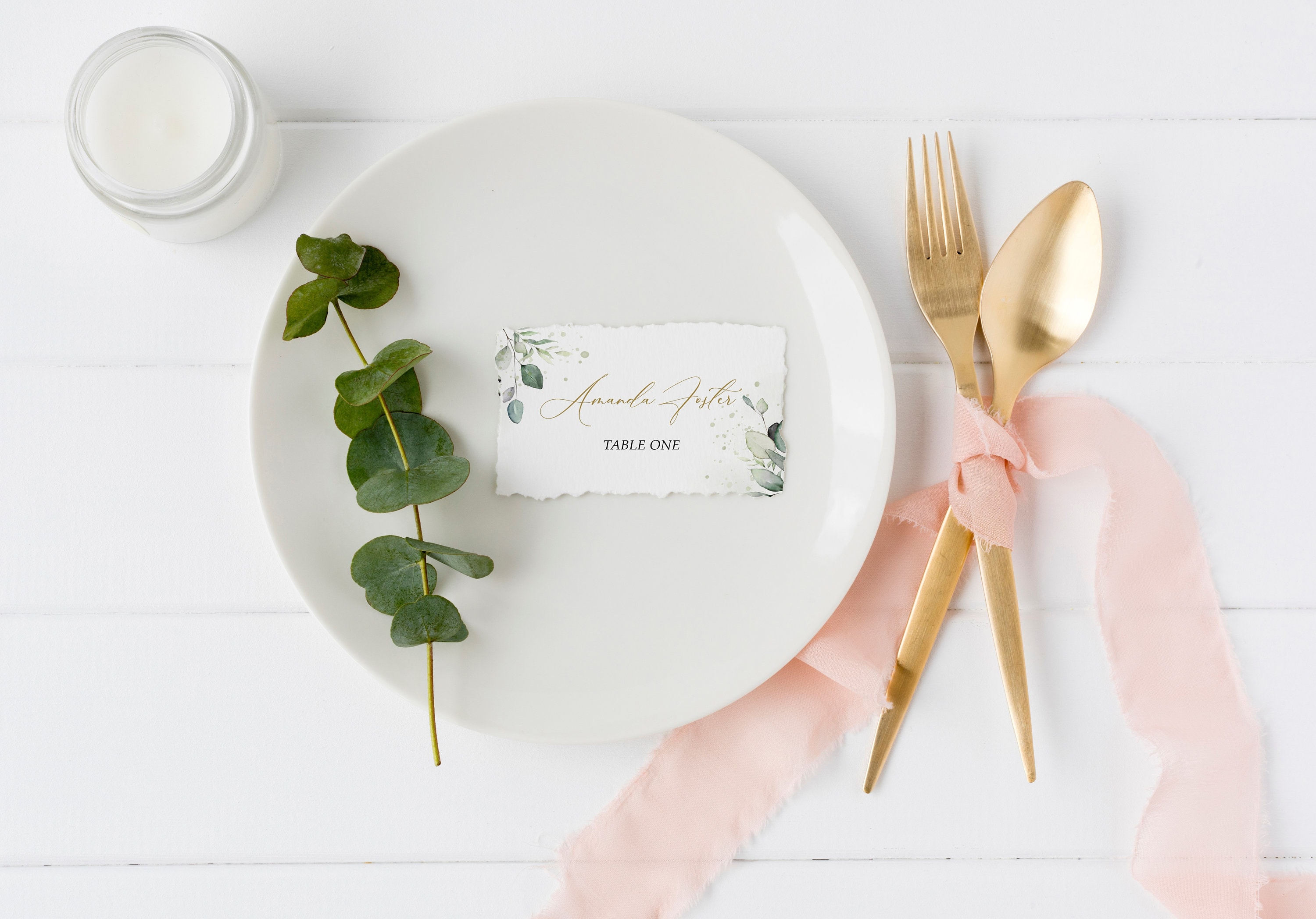 Editable Place Card Table Place Card Greenery Card Table - Etsy
