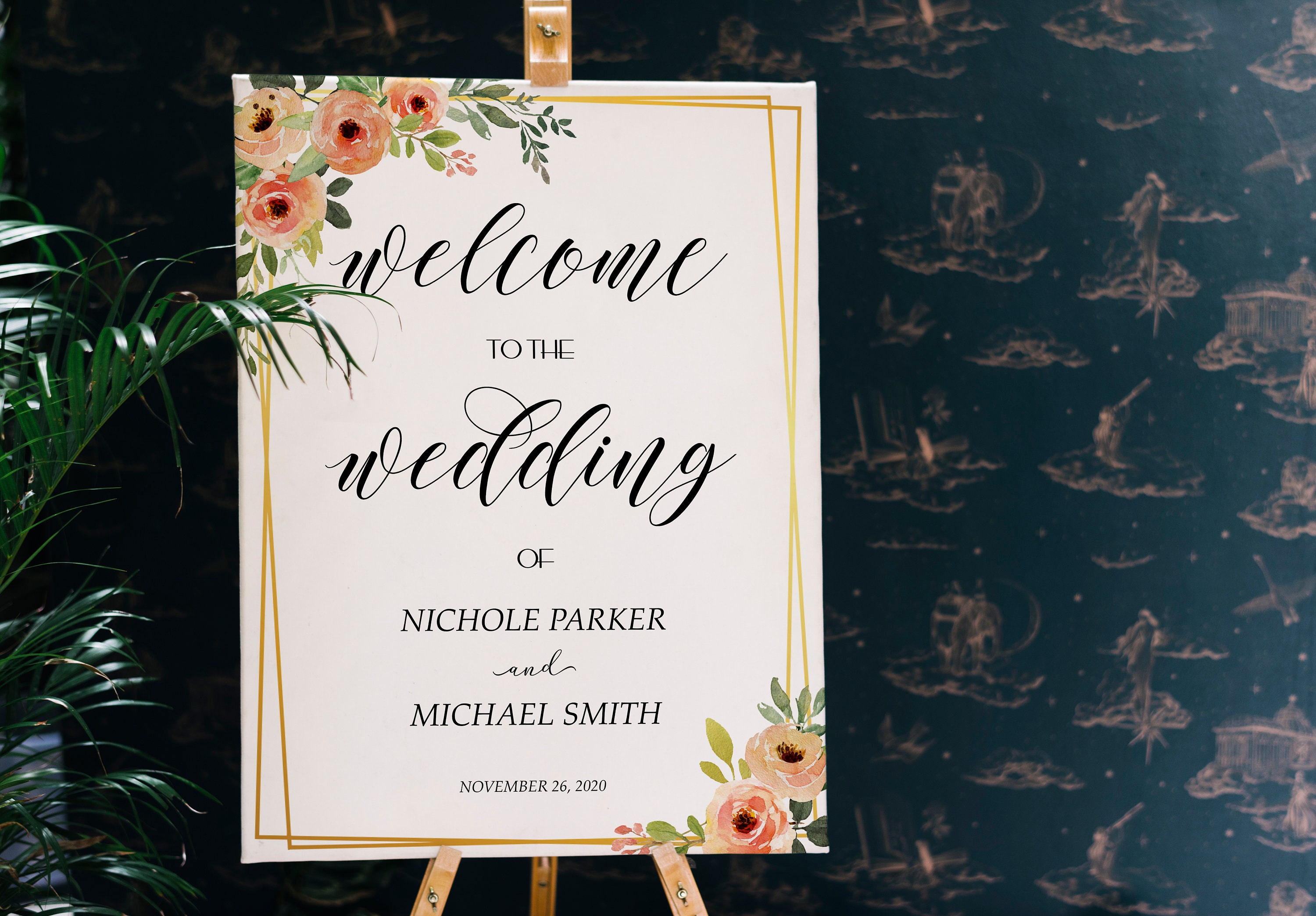 Wedding Welcome Poster Welcome Sign Porch Welcome Sign - Etsy