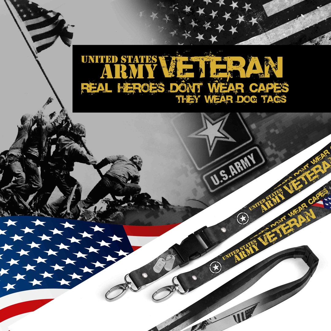 Army Veteran Lanyards | No Buckle Style - Etsy