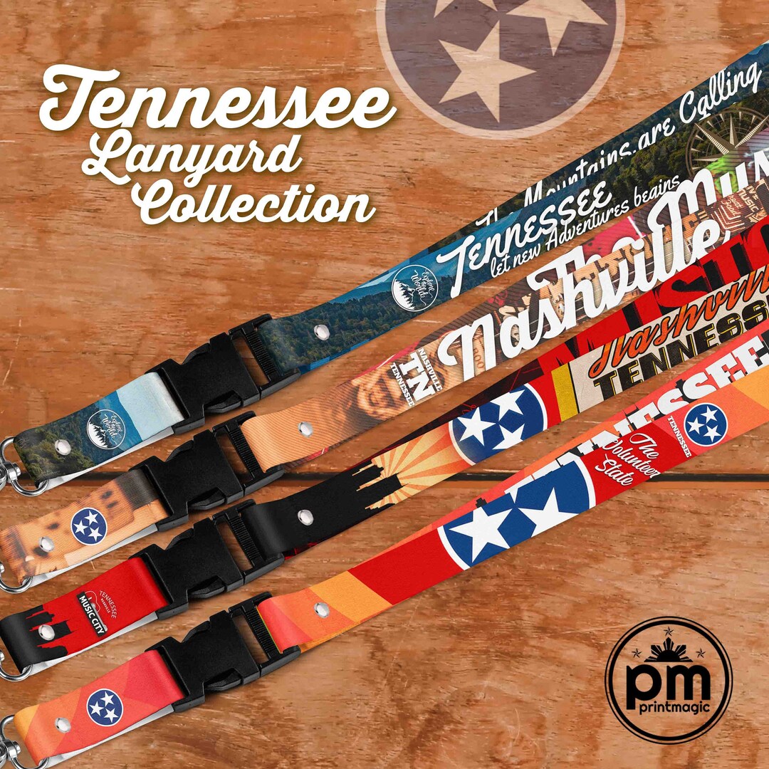 Tennessee | Nashville Lanyards | No Buckle Option - Etsy