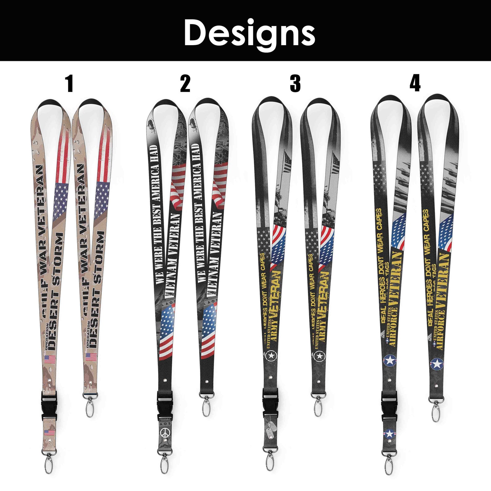 Veterans Lanyards Air Force Navy Army Vietnam USMC - Etsy