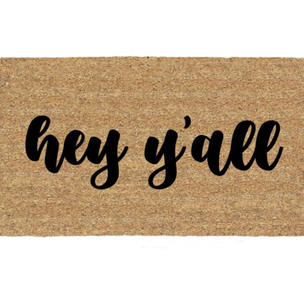 Hey Yall Mat - Etsy