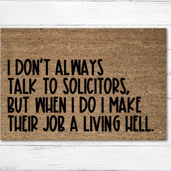Rude Door Mat - Etsy