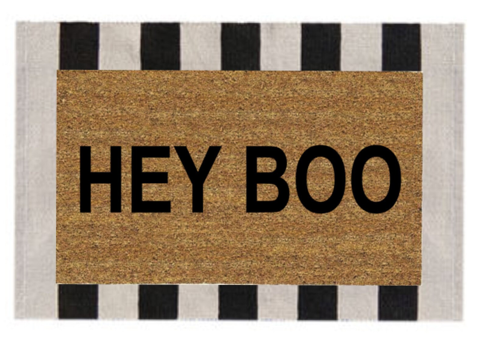 Hey Boo Doormat Rug Fall Door Mat Funny Door Mat Outdoor | Etsy