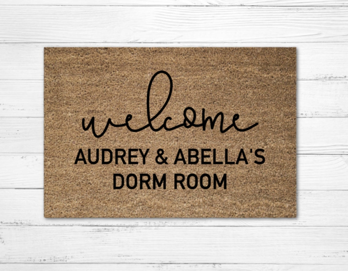 Welcome Custom Name Dorm Room Doormat Rug Custom Mat - Etsy