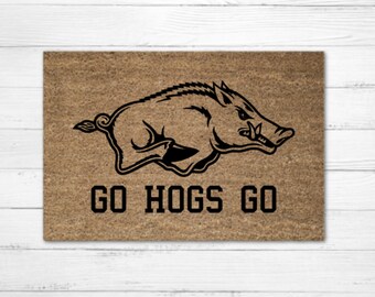 Arkansas Razorbacks Door Mat - Etsy
