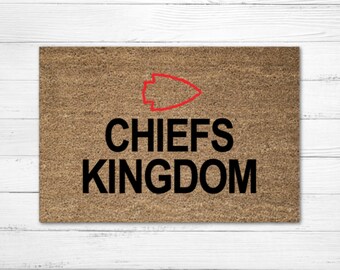 Kansas City Chiefs Door Mat | Etsy