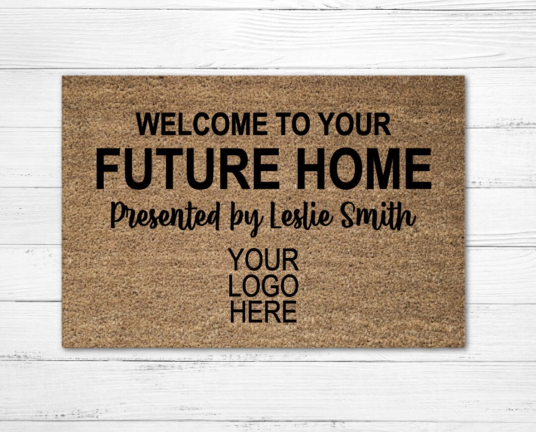 Custom Realtor Logo Doormat Rug, New Home Doormat, Realtor Doormat ...