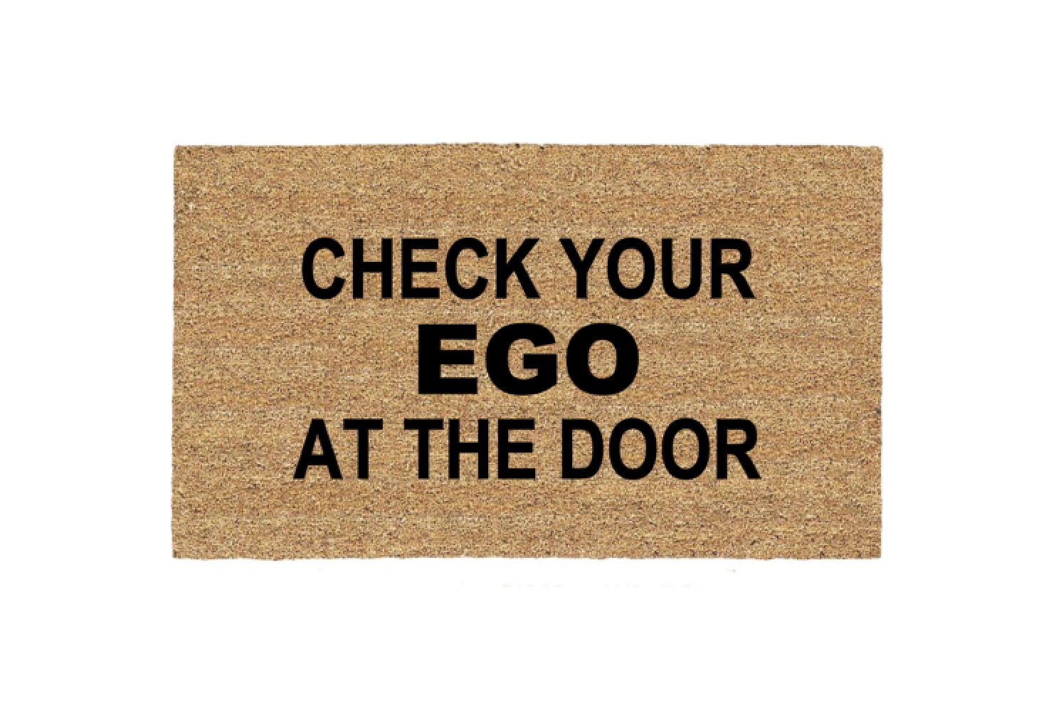 Check Your Ego At The Door Doormat Rug Funny Doormat Custom | Etsy