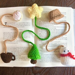 Christmas Crochet Bookmark PDF Pattern Bundle : Snowman, Christmas Tree ...