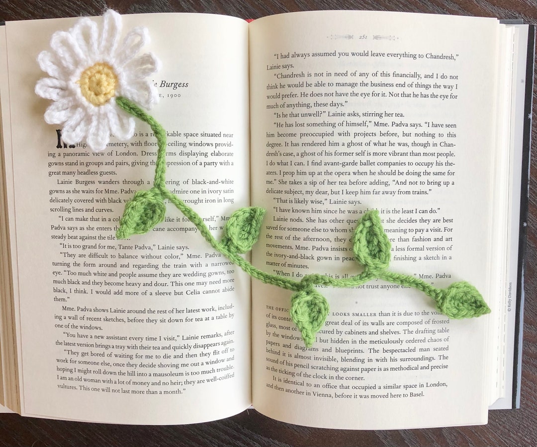Daisy Flower Bookmark Crochet PDF Pattern - Etsy