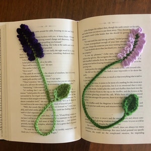 Lavender Bookmark Crochet PDF Pattern Easy Beginner Crochet | Etsy