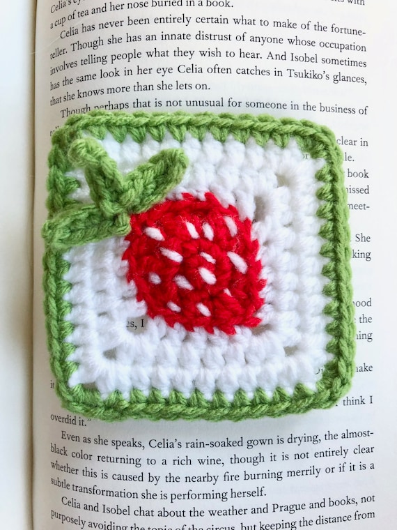 Strawberry Granny Square Crochet PDF Pattern Red Fruit | Etsy