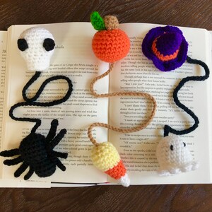 Halloween Crochet Bookmark PDF Pattern Bundle | With Ghost and Witch ...