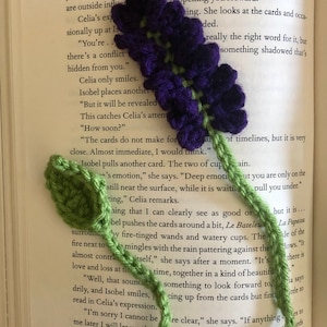 Lavender Bookmark Crochet PDF Pattern | Easy Beginner Crochet Tutorial ...