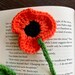 Poppy Bookmark Crochet PDF Pattern Beginner Simple Easy Crochet ...