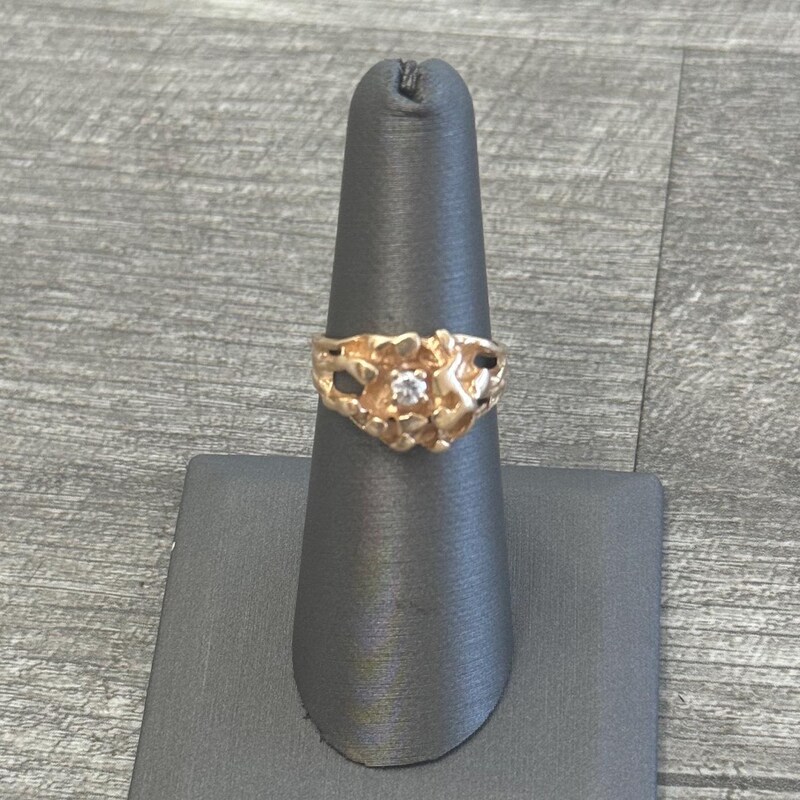 Gold Nugget Ring - Etsy