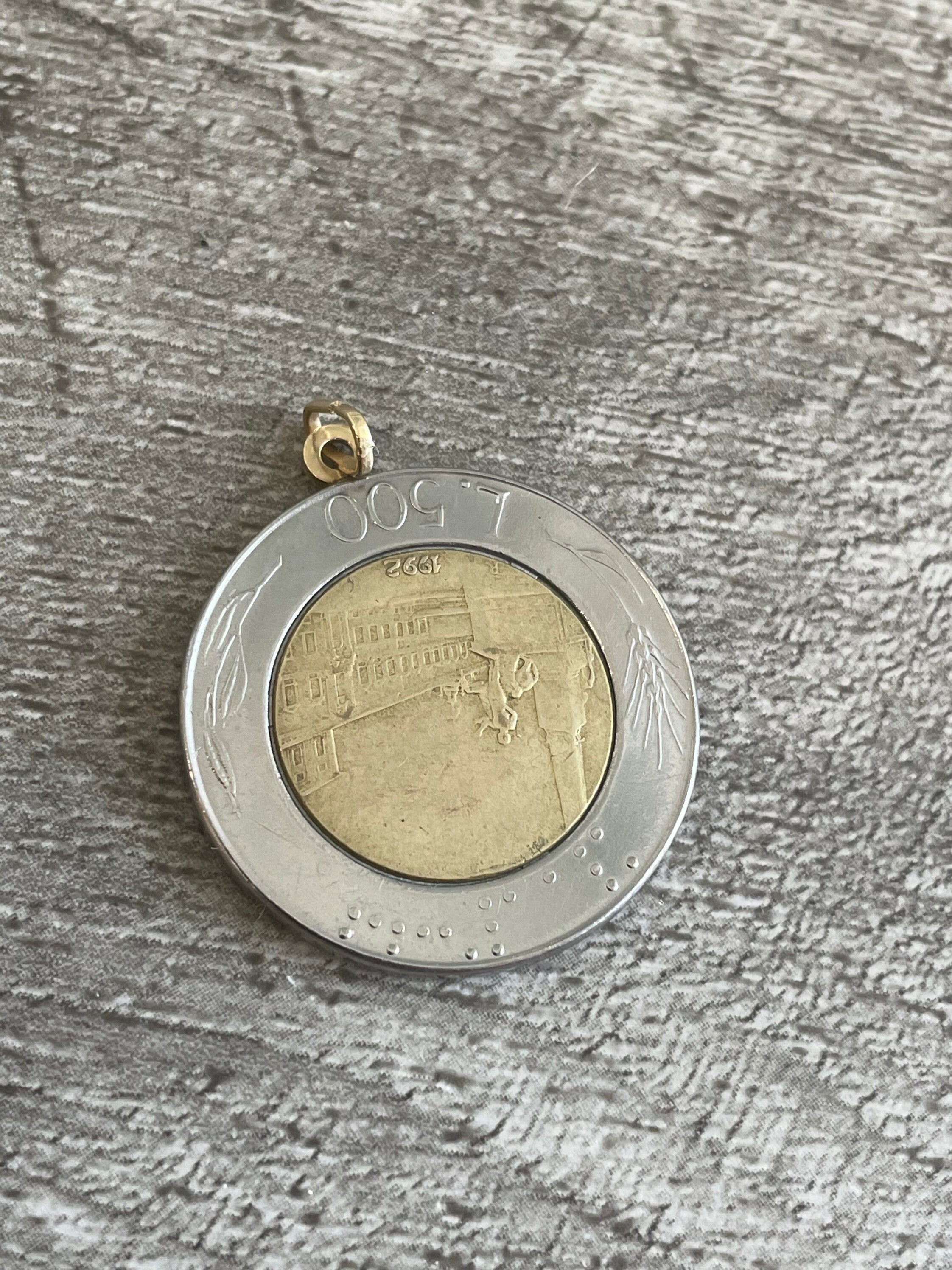Repvbblica Italiana Coin Pendant - Etsy