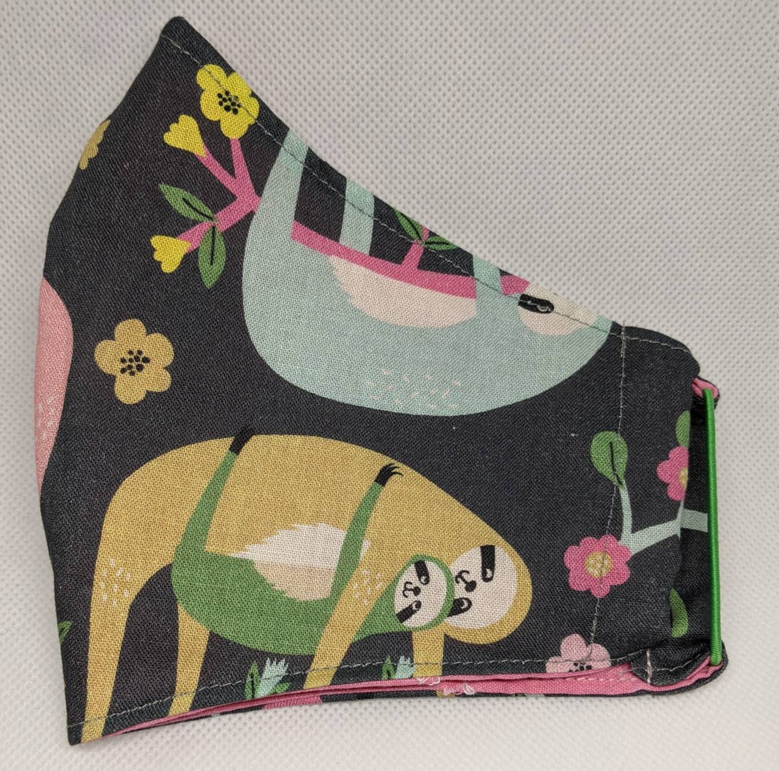 Sloths Fabric Face Mask W/filter Pocket Cotton Washable | Etsy