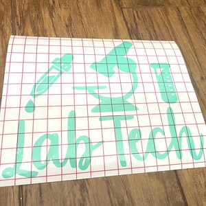 Lab Tech Decal - Etsy