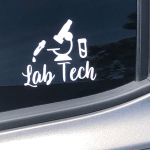 Lab Tech Decal | Etsy