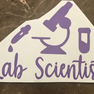 Lab Tech Decal | Etsy