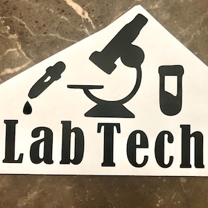 Lab Tech Decal | Etsy