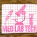 Lab Tech Decal - Etsy