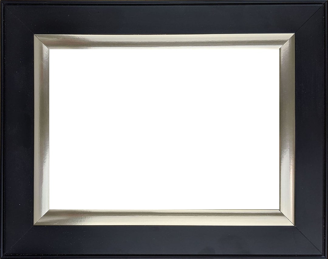 Black Frame With Silver Lip 5x5 5x7 8x10 8.5x11 11x14 and More Sizes ...