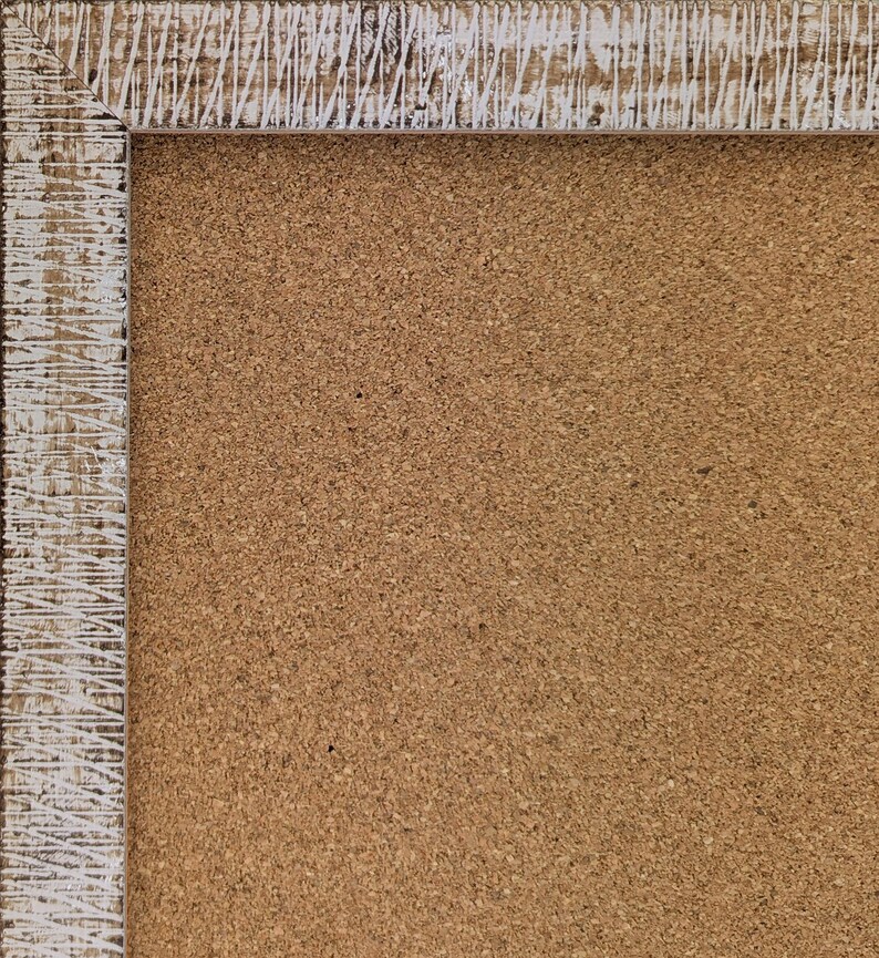 Framed Cork Board: Vintage Pewter or Gray Cross Hatch - Small Sizes ...