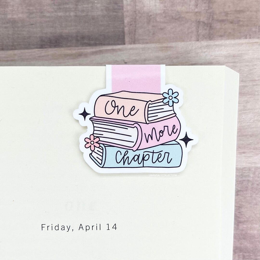 One More Chapter Bookmark, Magnetic Bookmark, Gift for Book Lovers ...