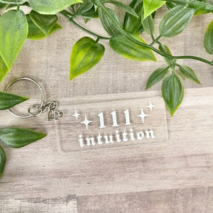 Angel Number Keychain, Rectangle Acrylic Keychain, Car Accessories - Etsy