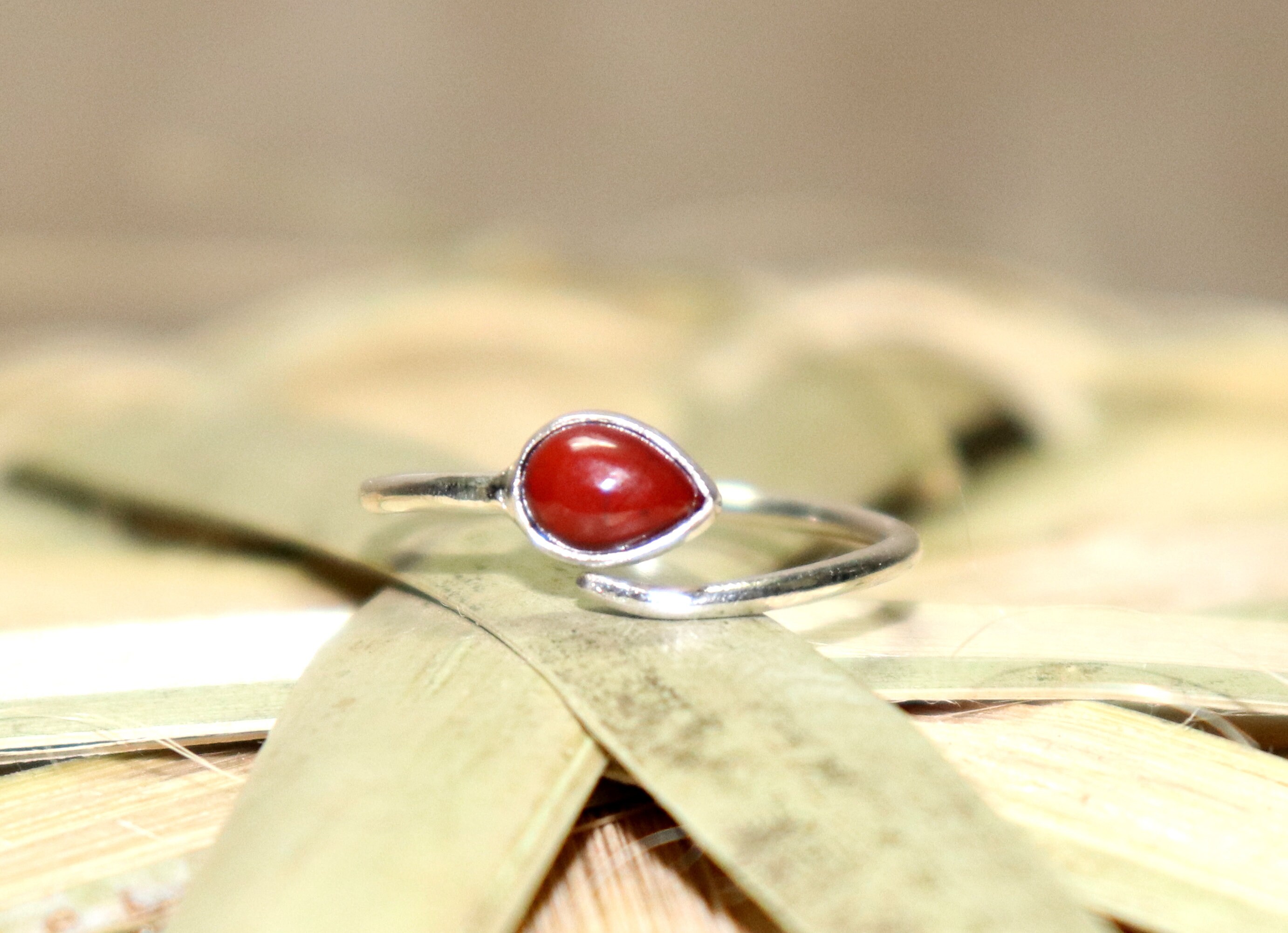 Natural Red Jasper Ring Jasper Ring 925 Silver Ring - Etsy UK