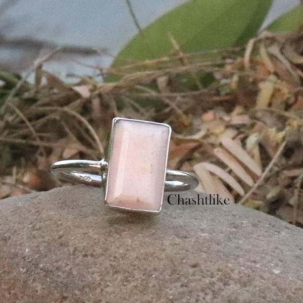 Pink Fire Opal Ring - Etsy